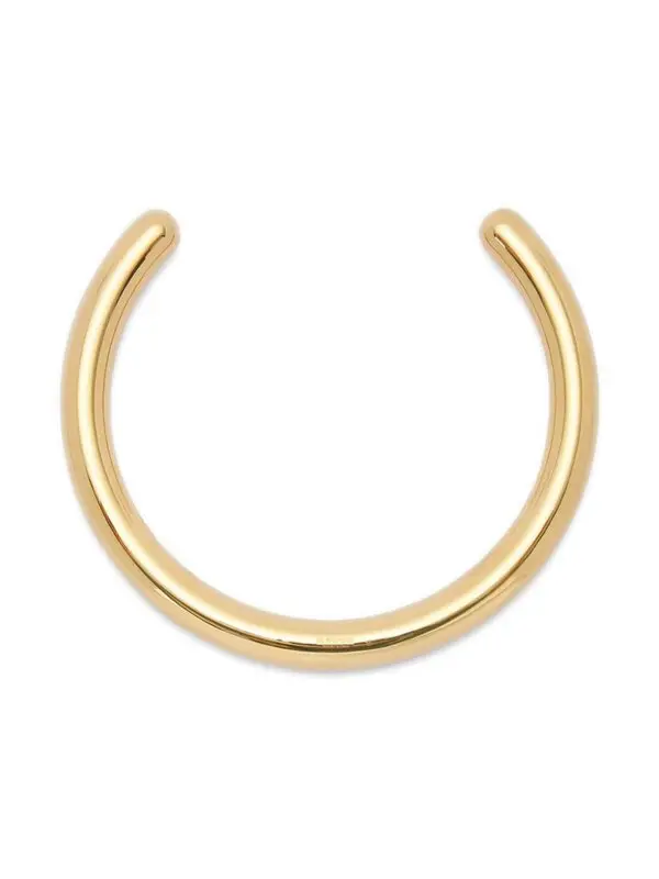 JIL SANDER Hammered-finish Cuff Necklace