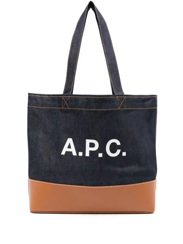 A.p.c. Axel Denim Tote Bag - Blue
