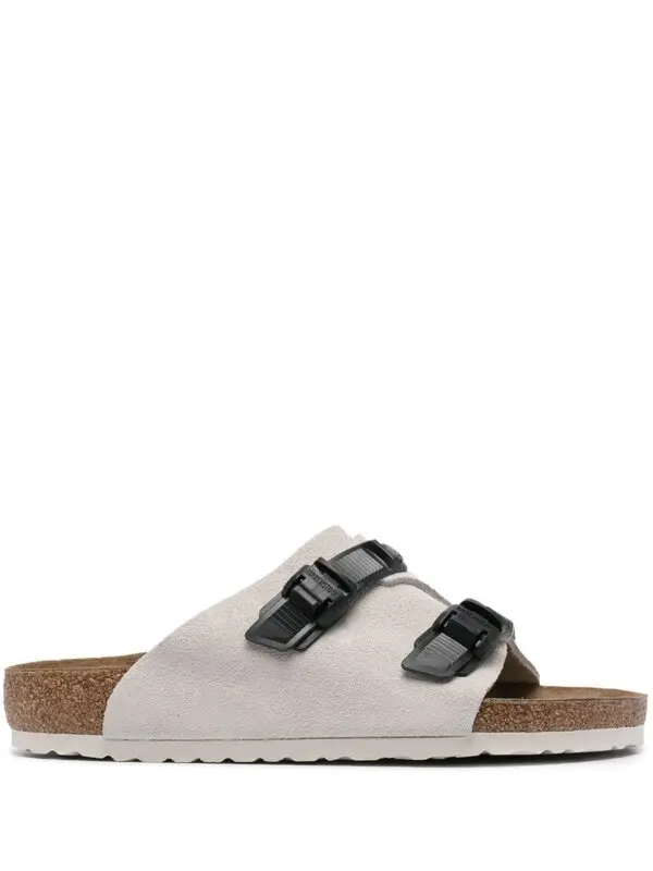 BIRKENSTOCK Arizona Suede Sandals - White