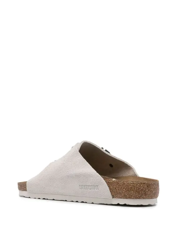 BIRKENSTOCK Arizona Suede Sandals - White