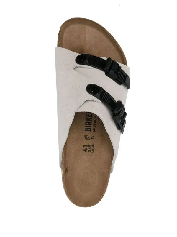 BIRKENSTOCK Arizona Suede Sandals - White