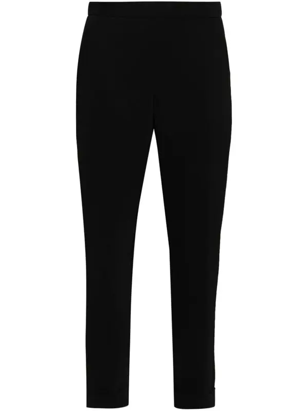 P.a.r.o.s.h Mid-rise Tapered-leg Trousers - Black