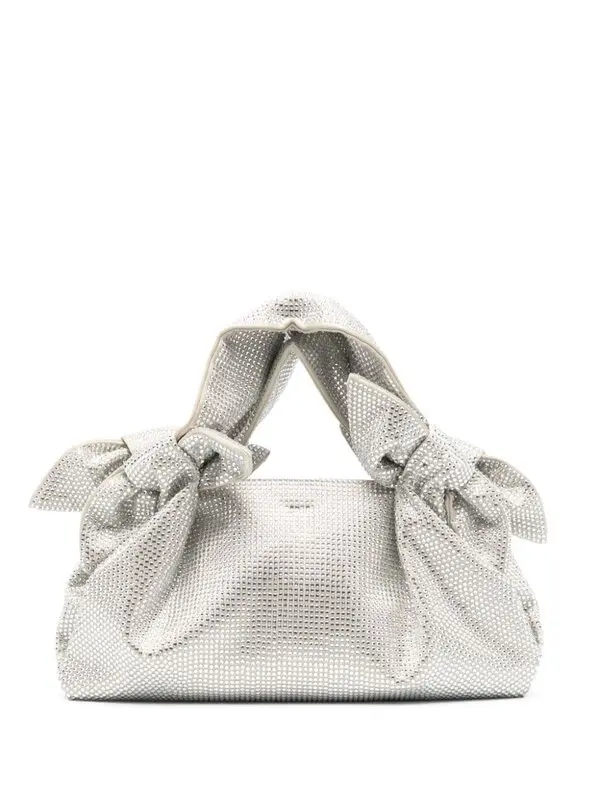 Giuseppe Di Morabito Knotted Rhinestone-embellished Tote - Neutrals