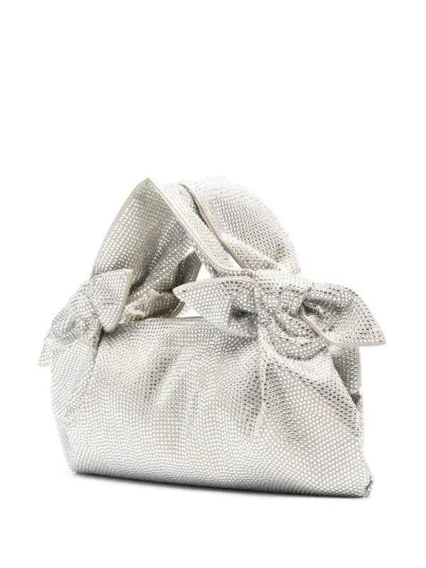 Giuseppe Di Morabito Knotted Rhinestone-embellished Tote - Neutrals