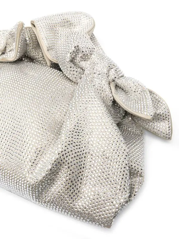 Giuseppe Di Morabito Knotted Rhinestone-embellished Tote - Neutrals