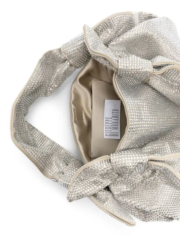 Giuseppe Di Morabito Knotted Rhinestone-embellished Tote - Neutrals