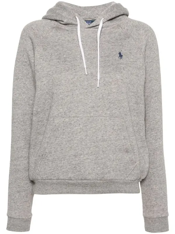 Polo Ralph Lauren Embroidered-logo Hoodie - Grey