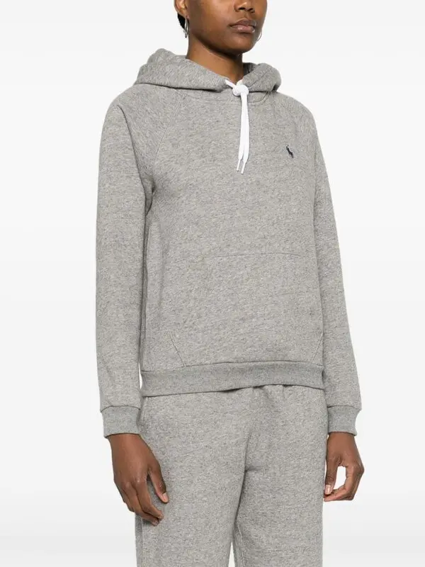 Polo Ralph Lauren Embroidered-logo Hoodie - Grey