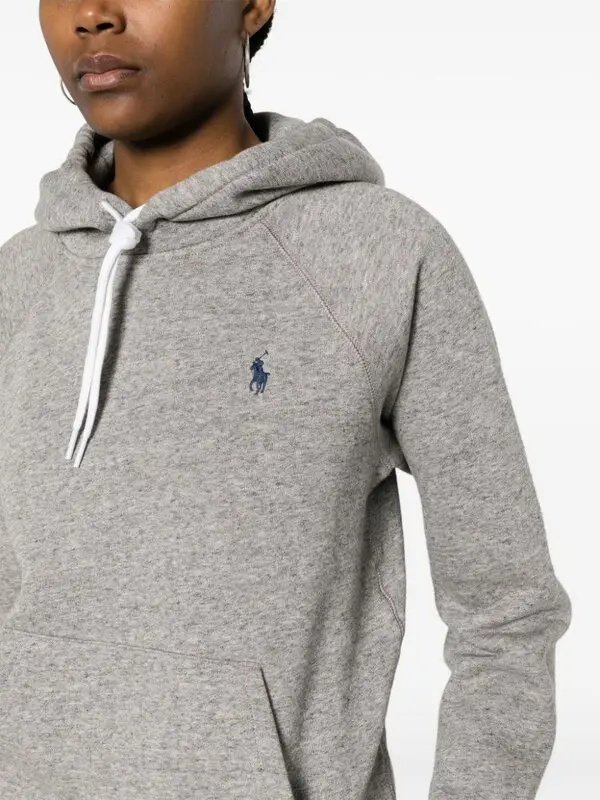 Polo Ralph Lauren Embroidered-logo Hoodie - Grey