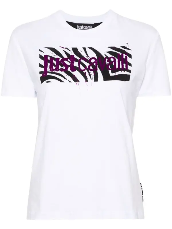 Just Cavalli Logo-print T-shirt - White