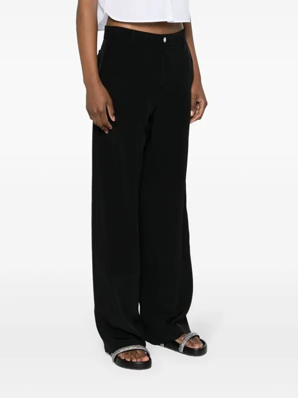Moschino High-waisted Palazzo Trousers - Black