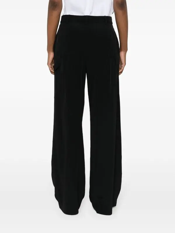 Moschino High-waisted Palazzo Trousers - Black