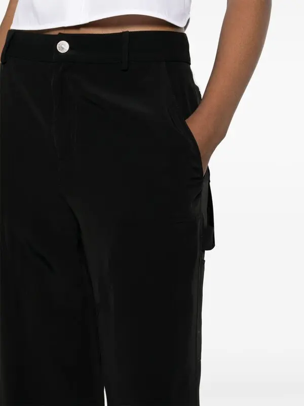 Moschino High-waisted Palazzo Trousers - Black