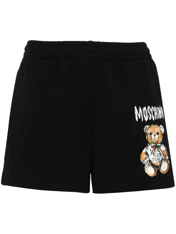 Moschino Teddy Bear-print Cotton Shorts