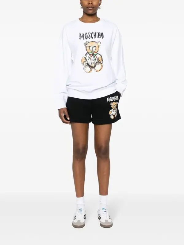 Moschino Teddy Bear-print Cotton Shorts