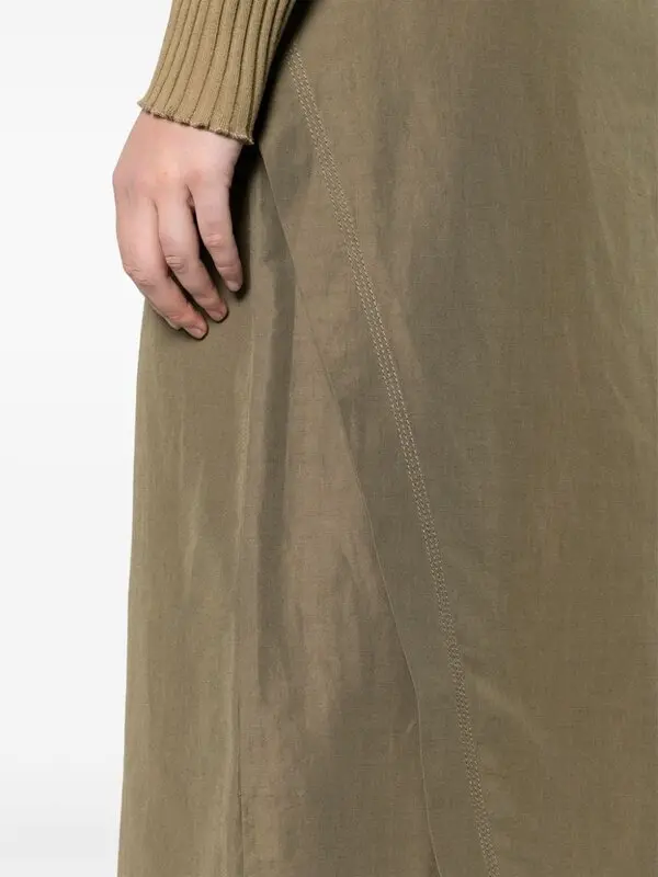 Vince Wrap-effect Straight Midi Skirt