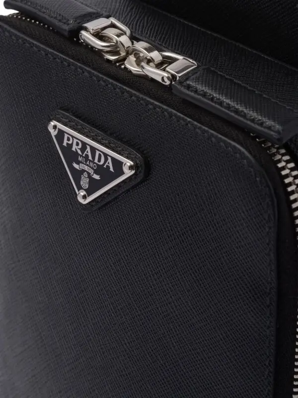 Prada Leather Shoulder Bag - Black