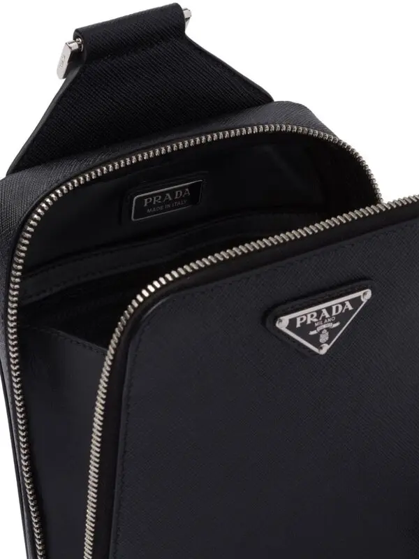 Prada Leather Shoulder Bag - Black