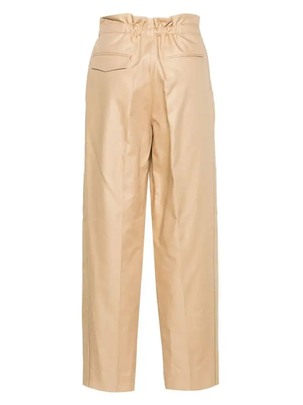 Victoria Beckham Fluid High-waist Wide-leg Trousers - Neutrals