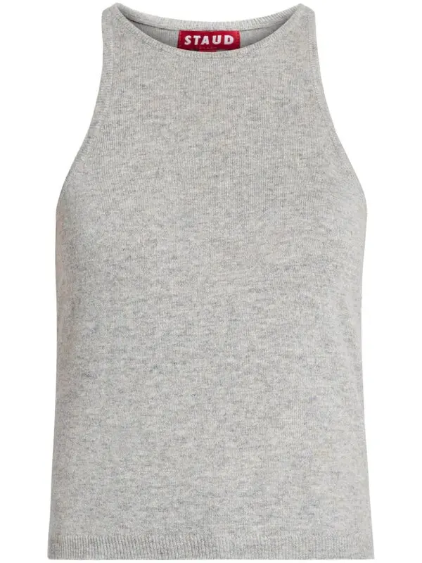 Staud Ayana Ribbed-knit Tank Top