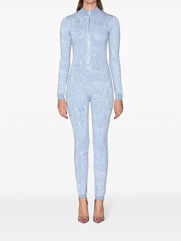 FLEUR DU MAL Knitted Catsuit - Blue