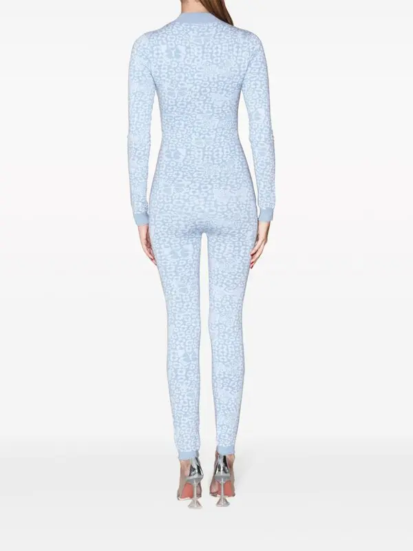 FLEUR DU MAL Knitted Catsuit - Blue