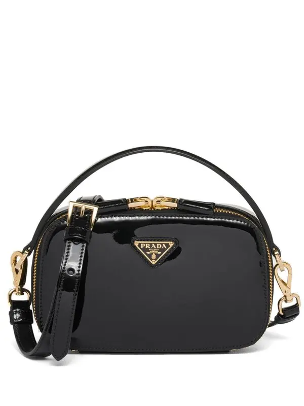 Prada Odette Patent Leather Crossbody Bag