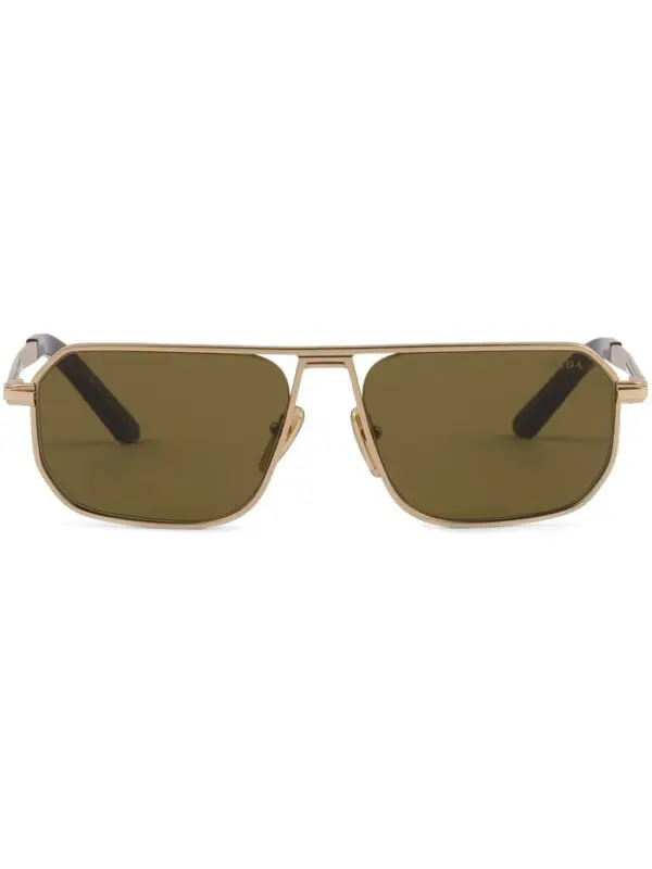 Prada Pilot Frame Sunglasses - Gold