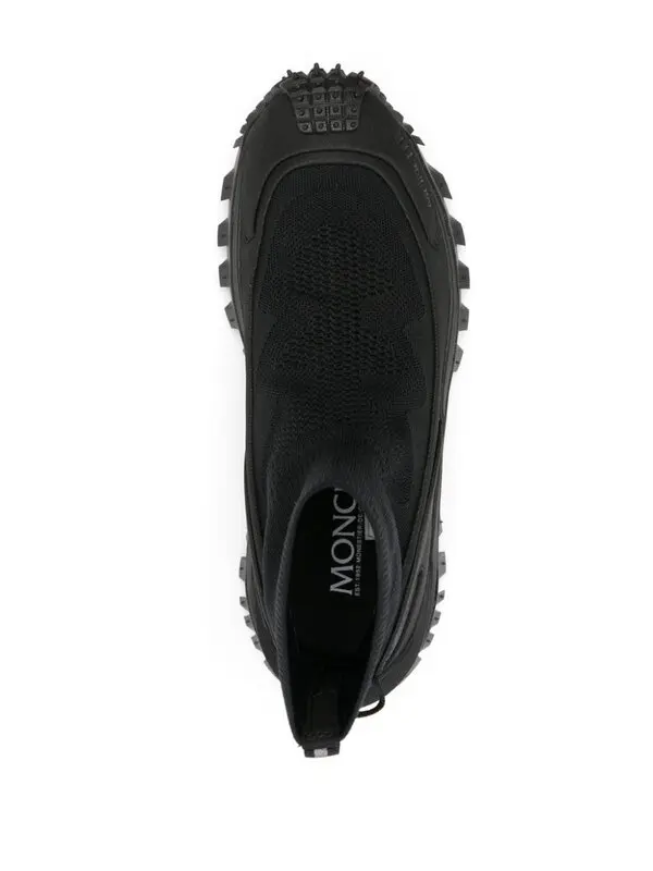 Moncler Trailgrip Knit High-top Sneakers - Black