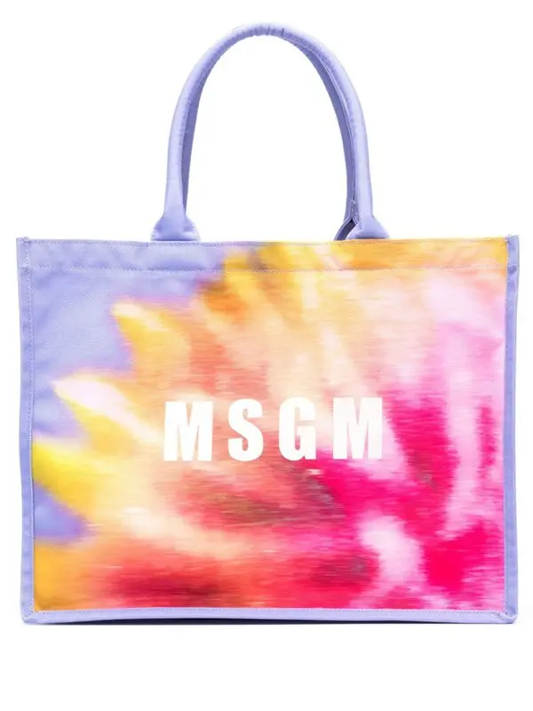 MSGM Abstract-print Tote Bag