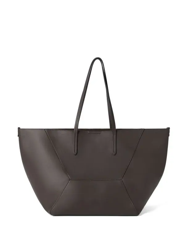 Brunello Cucinelli Leather Tote Bag - Brown