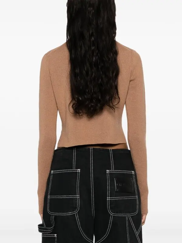 Amiri Logo-embroidery Cropped Jumper
