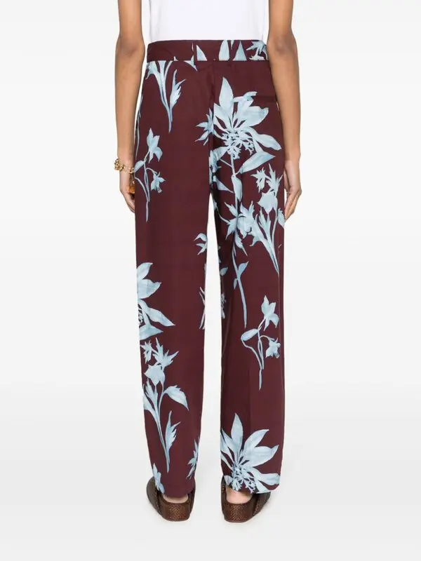 FORTE_FORTE Floral Cotton Trousers