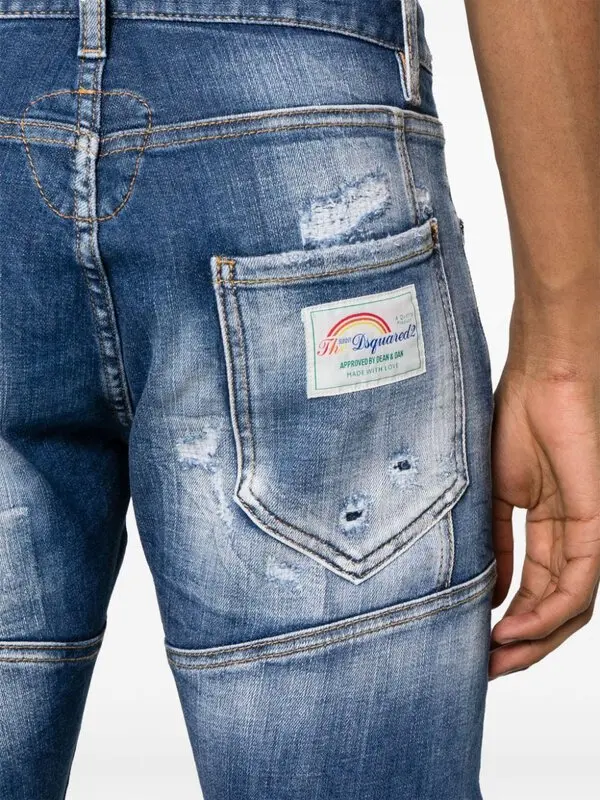 Dsquared2 Tidy Biker Mid-rise Skinny Jeans