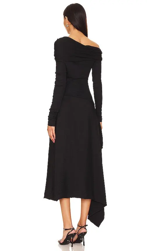 round neck linen dress 100%Linen Simple Round Neck Dress For Women L main image 0