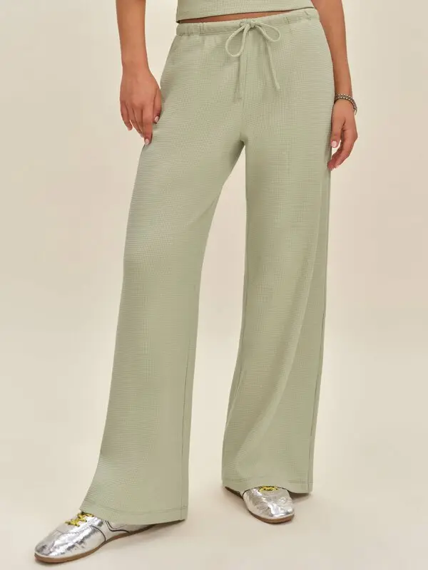 REFORMATION Olina Knit Pant - Yellow