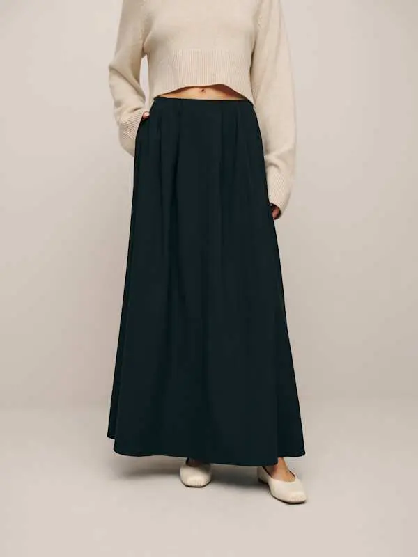 REFORMATION Petites Lucy Skirt - Black