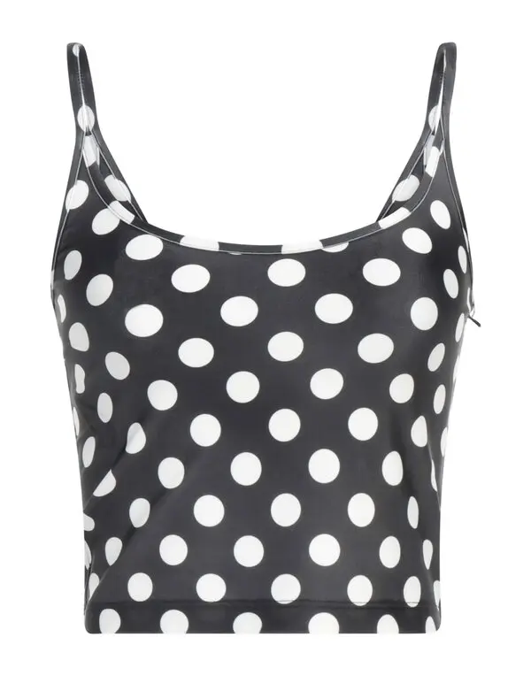 VICOLO Polka Dot Top - Black