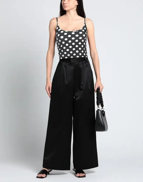 VICOLO Polka Dot Top - Black