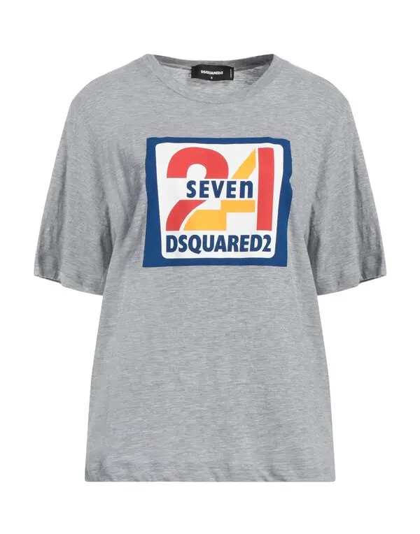 Dsquared2 T-shirt In Cotton And Viscose - Grey