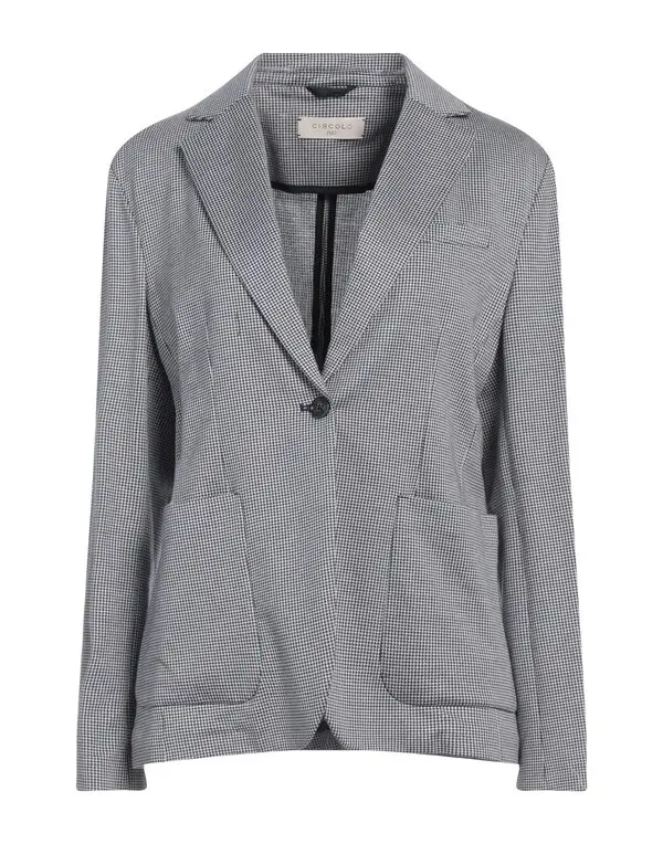 CIRCOLO 1901 Houndstooth Blazer - Midnight Blue