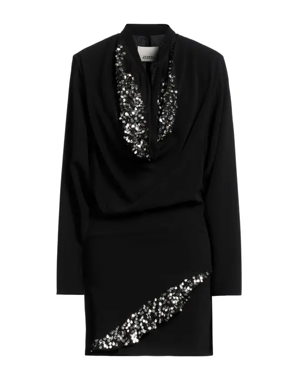 Isabel Marant Étoile Mini Dress With Sequins And Draped Neckline