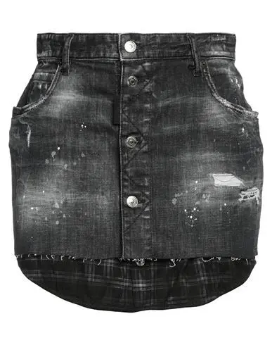 Dsquared2 Denim Pencil Skirt - Black