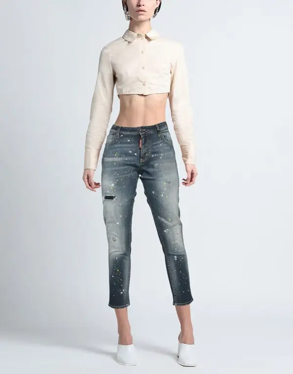 Dsquared2 Honey Jeans In Cotton And Elastane - Blue