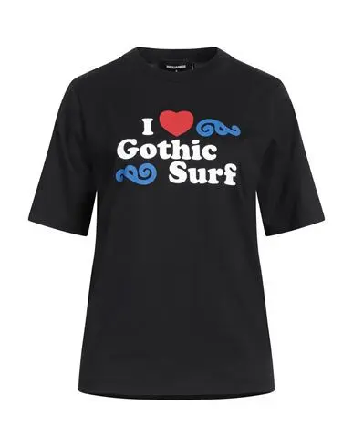 Dsquared2 Printed Cotton T-shirt - Black