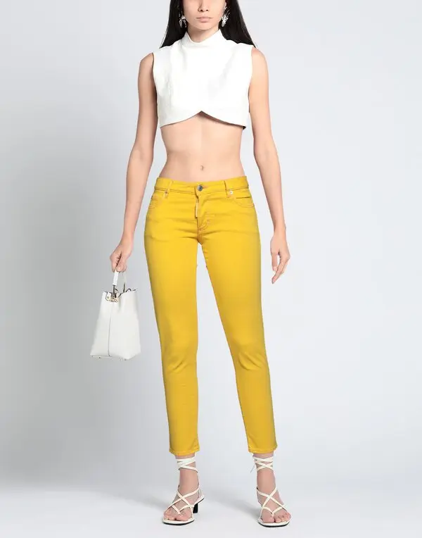 Dsquared2 Straight-leg Jeans With Five Pockets - Yellow
