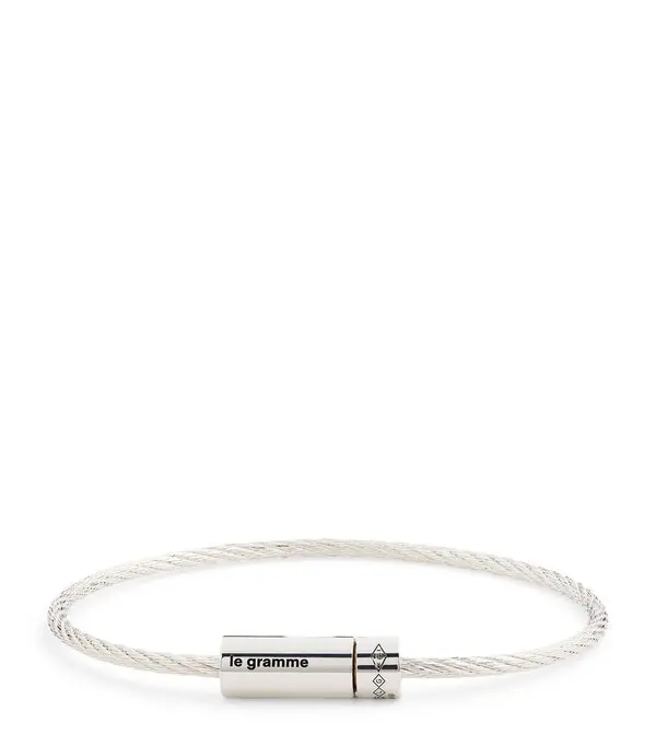 Le Gramme Sterling Cable Bangle - Silver