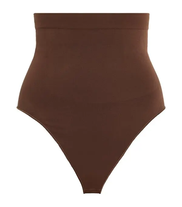 SKIMS Seamless Sculpt High-waist Thong - Brown