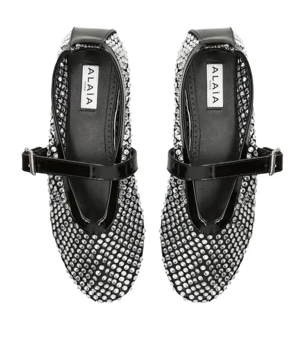 Alaïa Diamante Ballet Flats