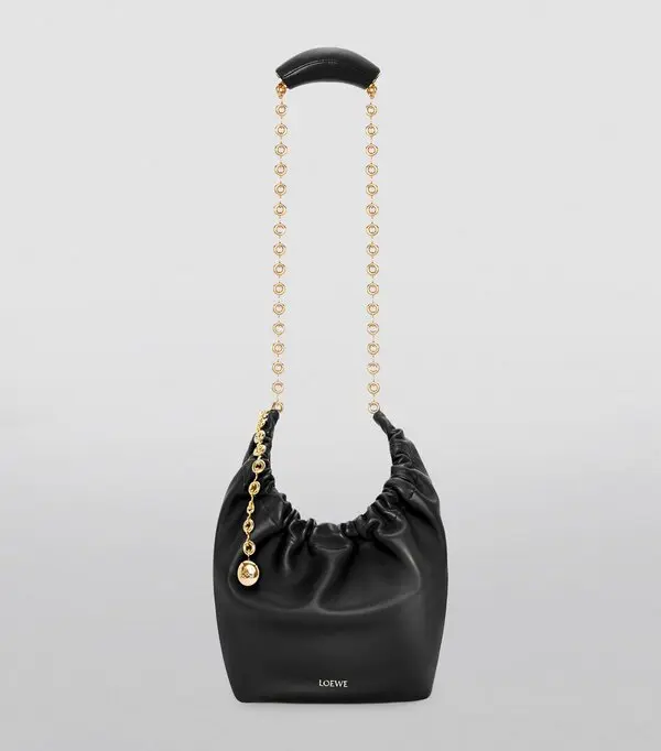 Loewe Small Leather Squeeze Top-handle Bag - Black